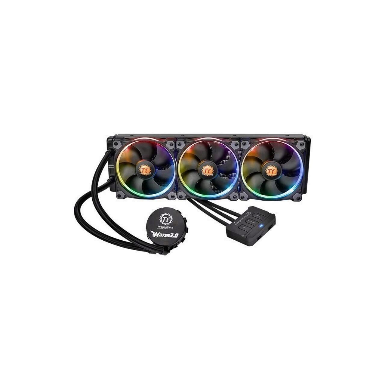 Cooler procesor cu lichid Thermaltake Water 3.0 Riing iluminare RGB 360 ...
